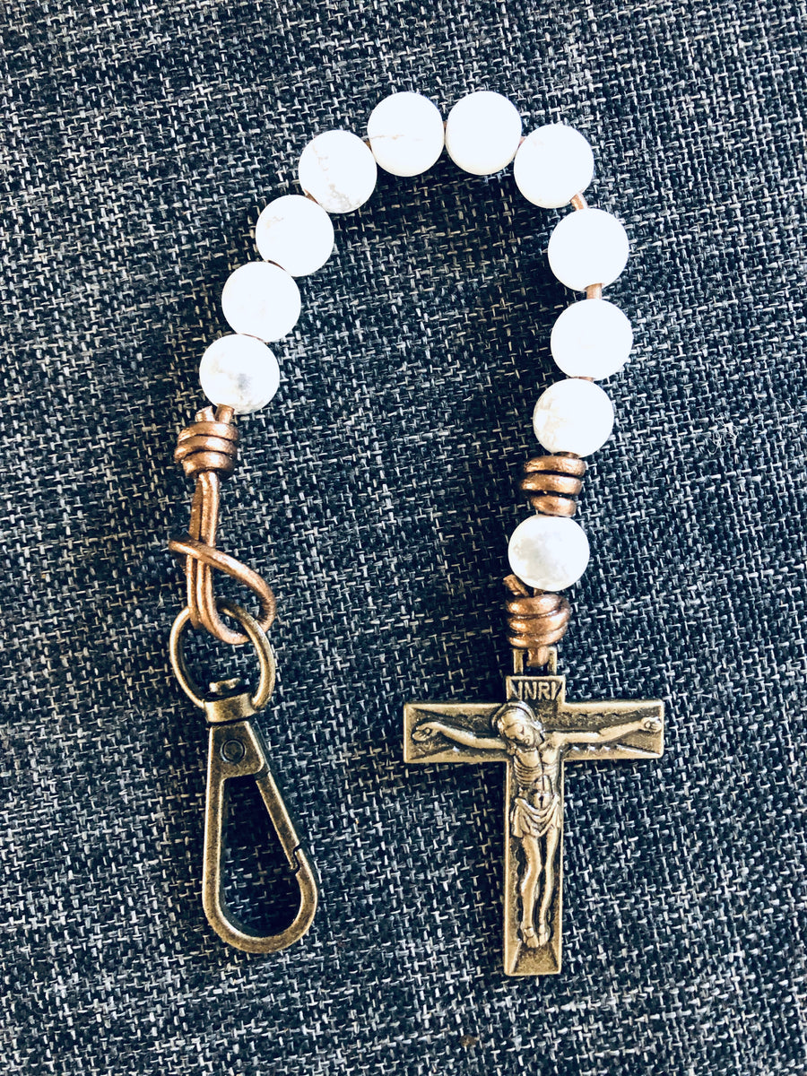 White Decade Rosary – Mission Rosaries